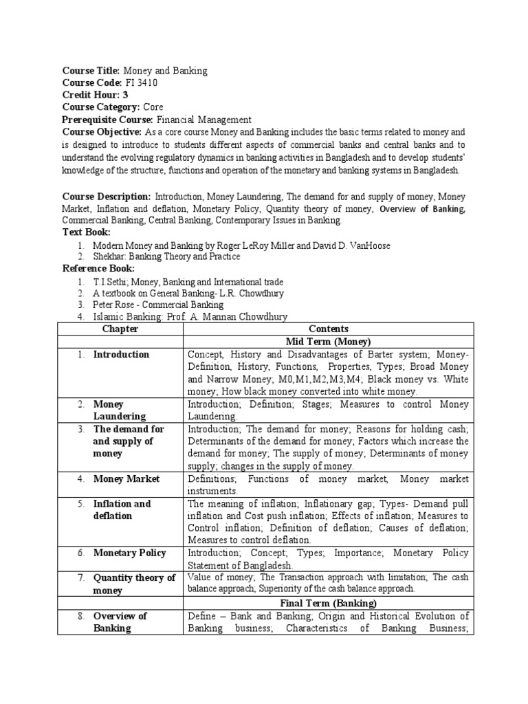 Money and Banking2 | PDF | Money | Banks