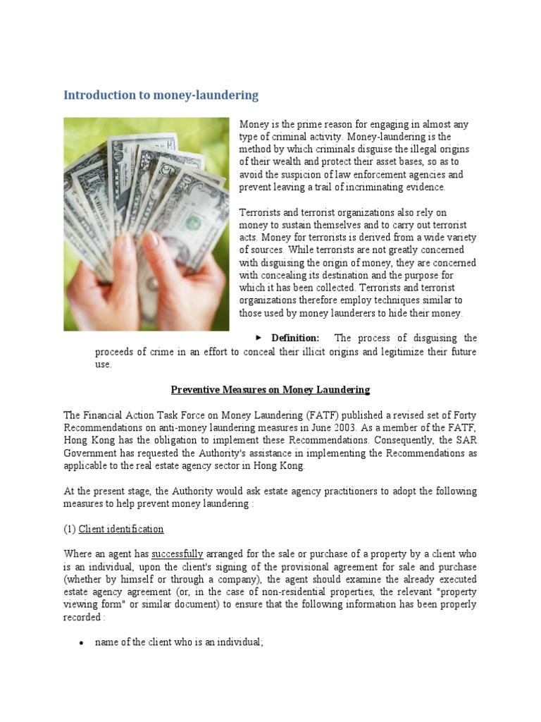 mONEY lAUNDERING | PDF | Money Laundering | Economies