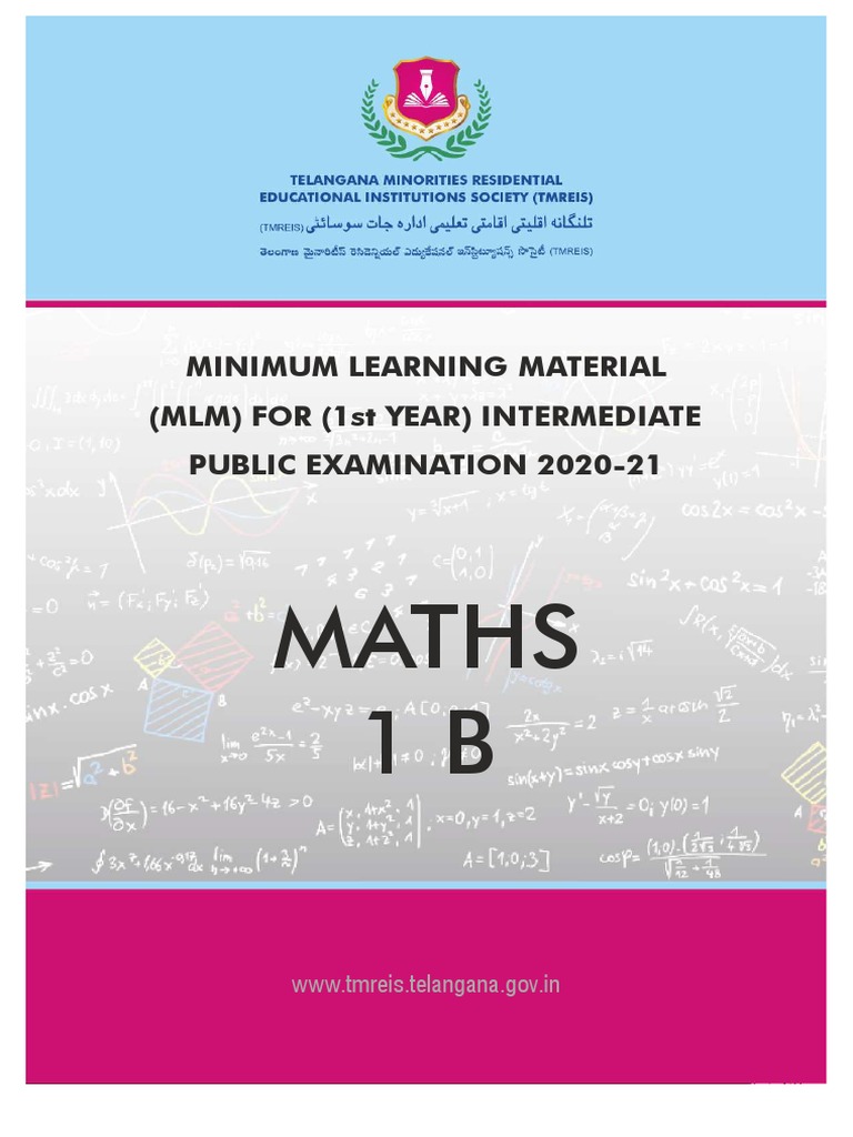 Maths 1B Blueprint for 1st Year Exams | PDF | Elementary Geometry ...