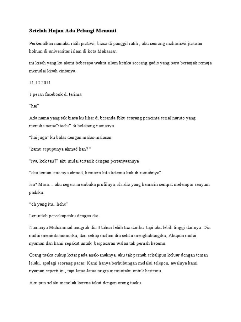 Setelah Hujan Ada Pelangi Menanti | PDF