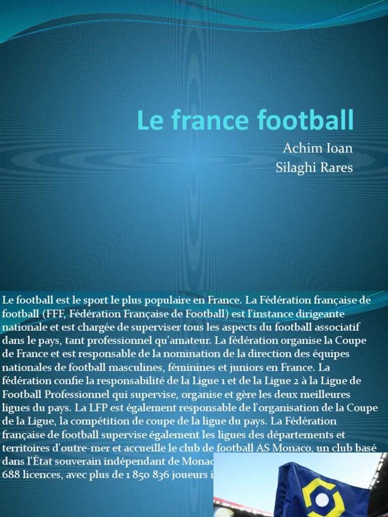 Football en France : Histoire et Ligue 1 | PDF | Football ...