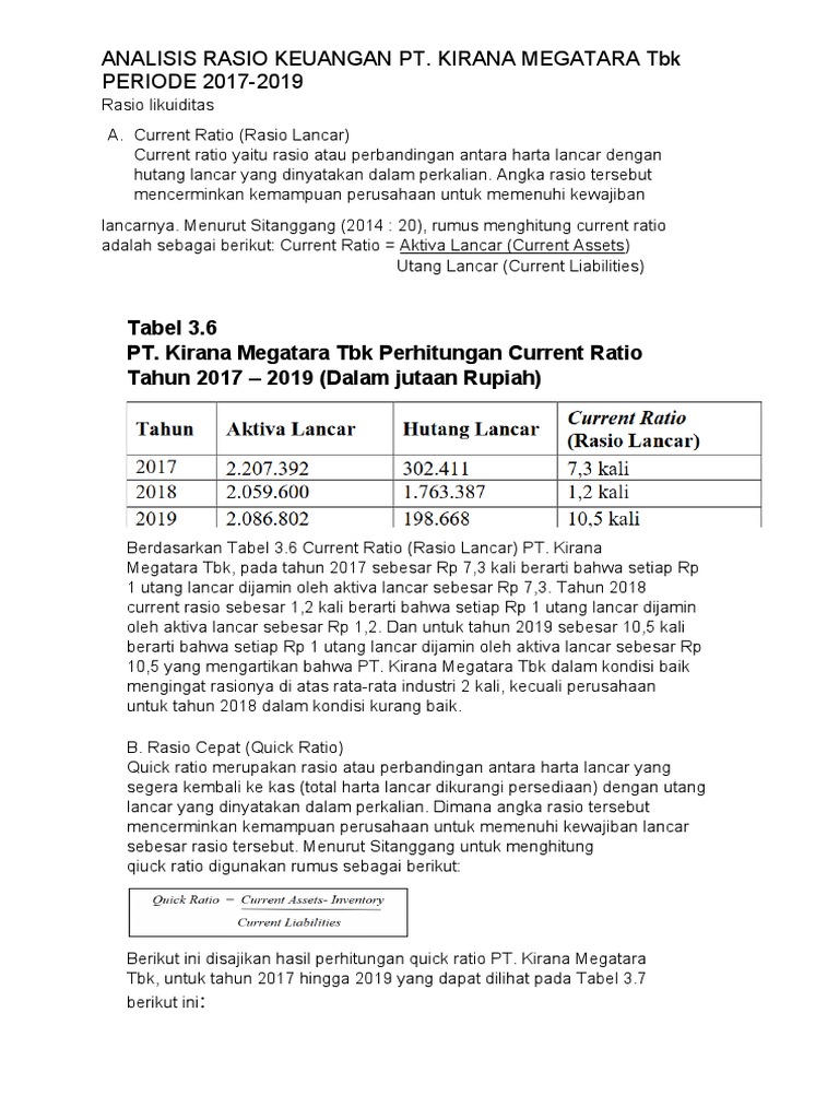 analisis ratio charles siagian | PDF