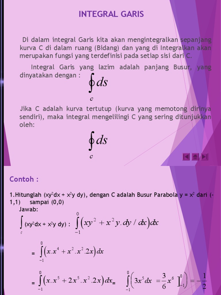 Integral Garis: Teori dan Contoh | PDF