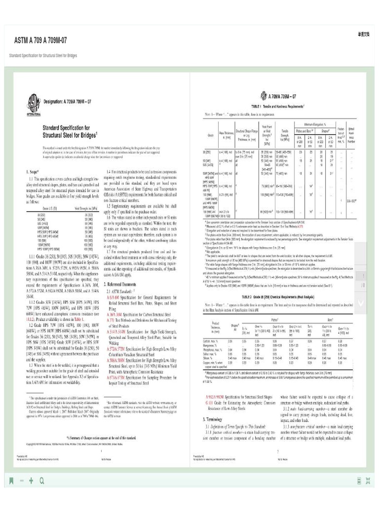 Astm A 709 1-2 | PDF