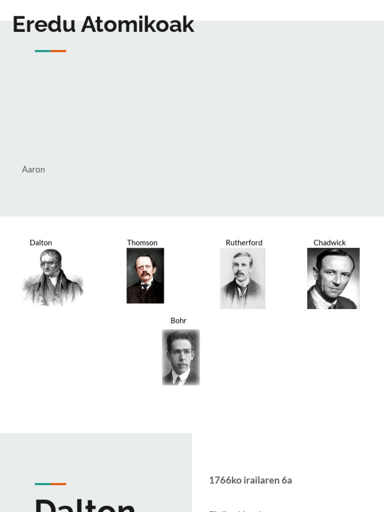 Eredu Atomikoak-1 | PDF