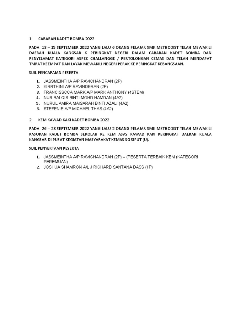 Teks Perhimpunan | PDF