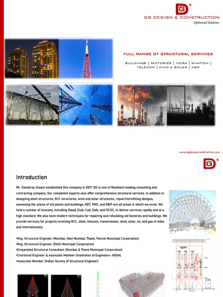 DG Company Profile-Full Range Structural Services | PDF | Mumbai ...