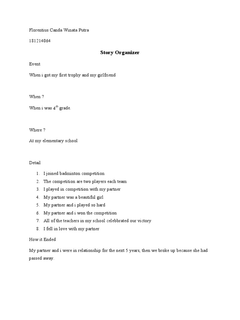 Story Organizer | PDF