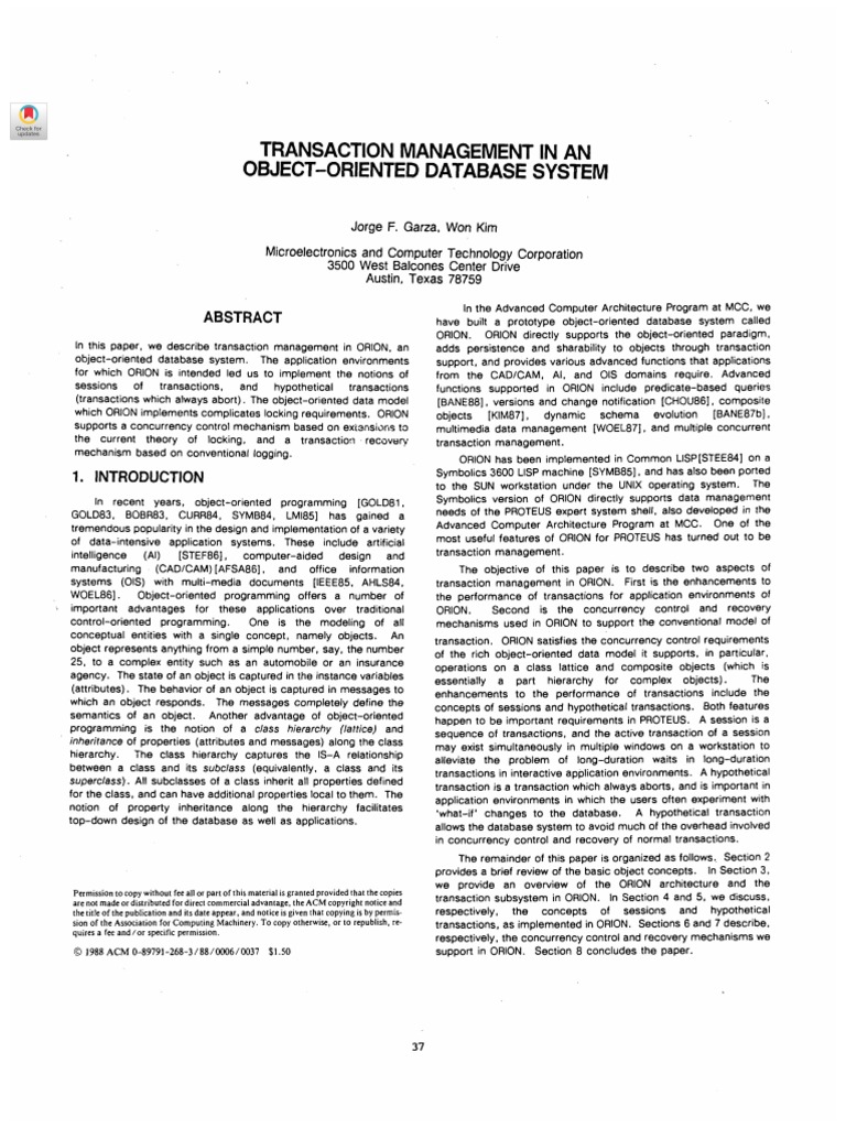 Unit 1 Part 2 Transaction Manageent Pdf Class Computer Programming Object Computer Science