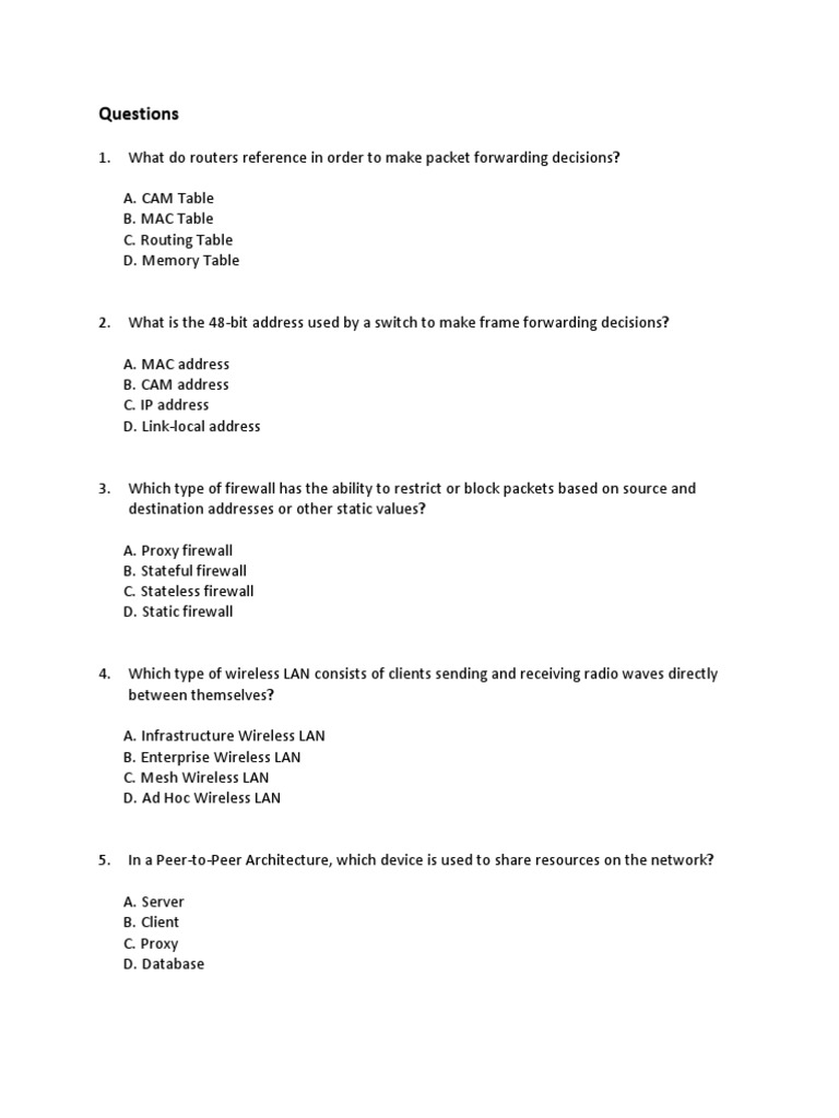 CCNA 200-301 Practice Exam | PDF | I Pv6 | Computer Network