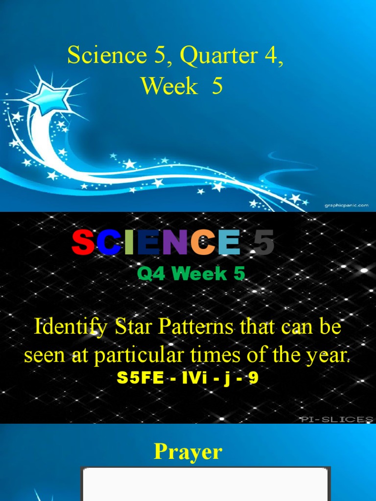 Sci 5 Q4 W5-Identify Star Patterns That Can Be Seen at Particular Times ...