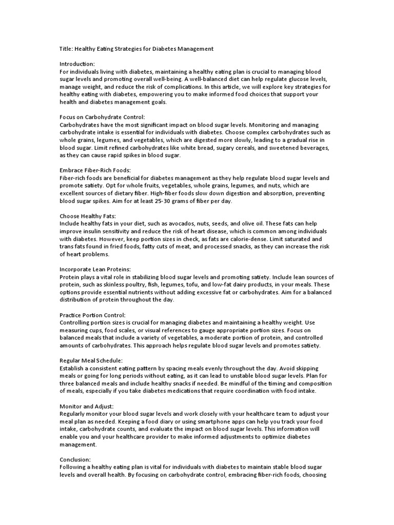 Healthy Eating Diabetes Pdf Healthy Diet Diabetes