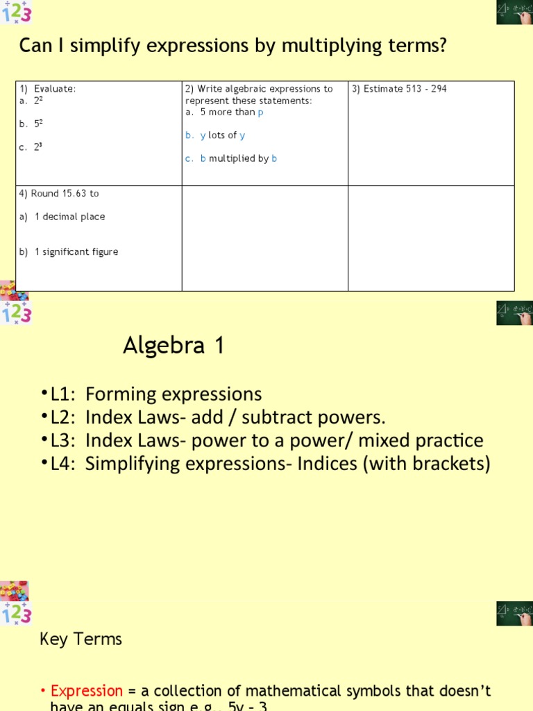 Year 8 Indices | PDF | Multiplication | Significant Figures