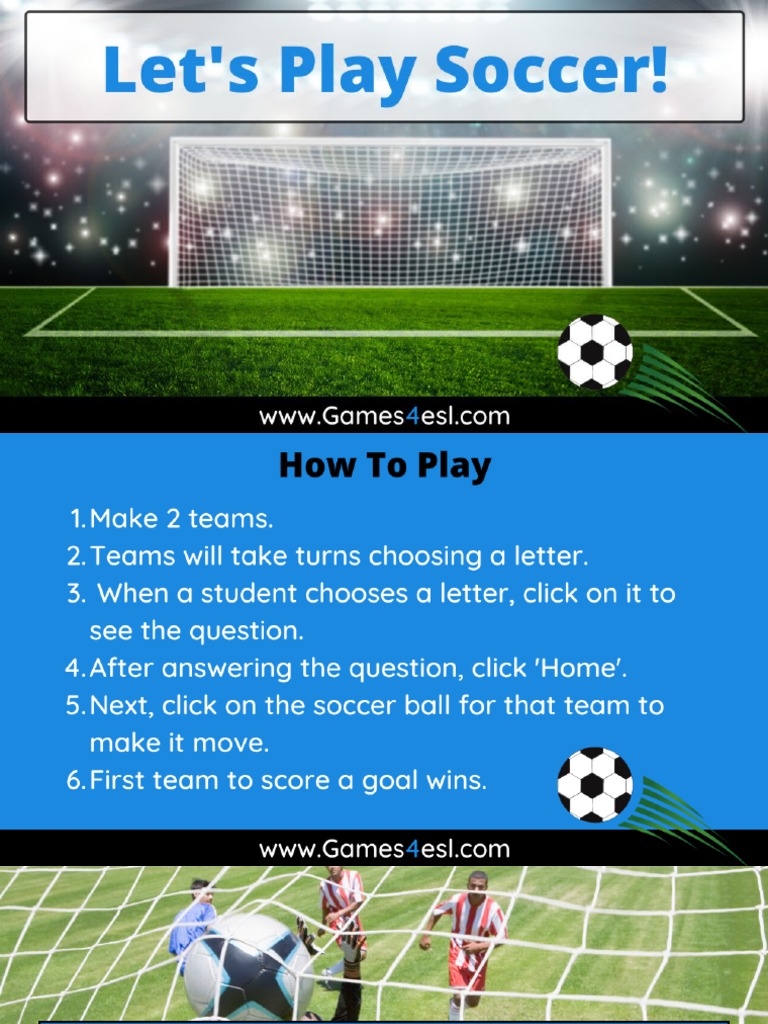 Soccer PPT Game Template | PDF