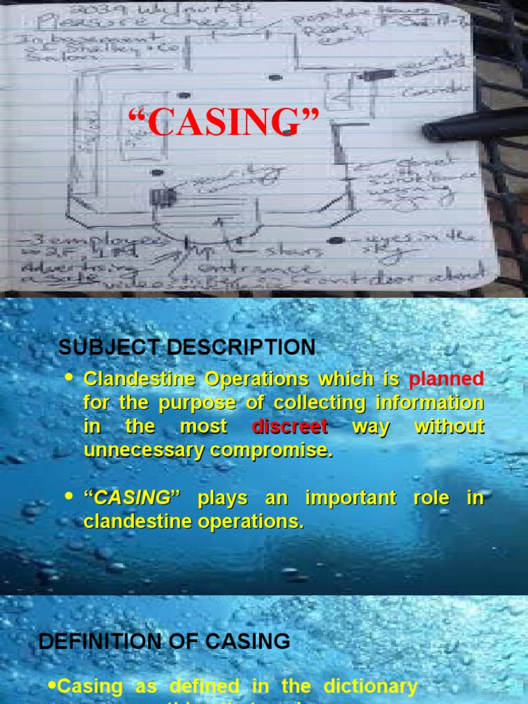 CASING Lectures | PDF | Surveillance | Information
