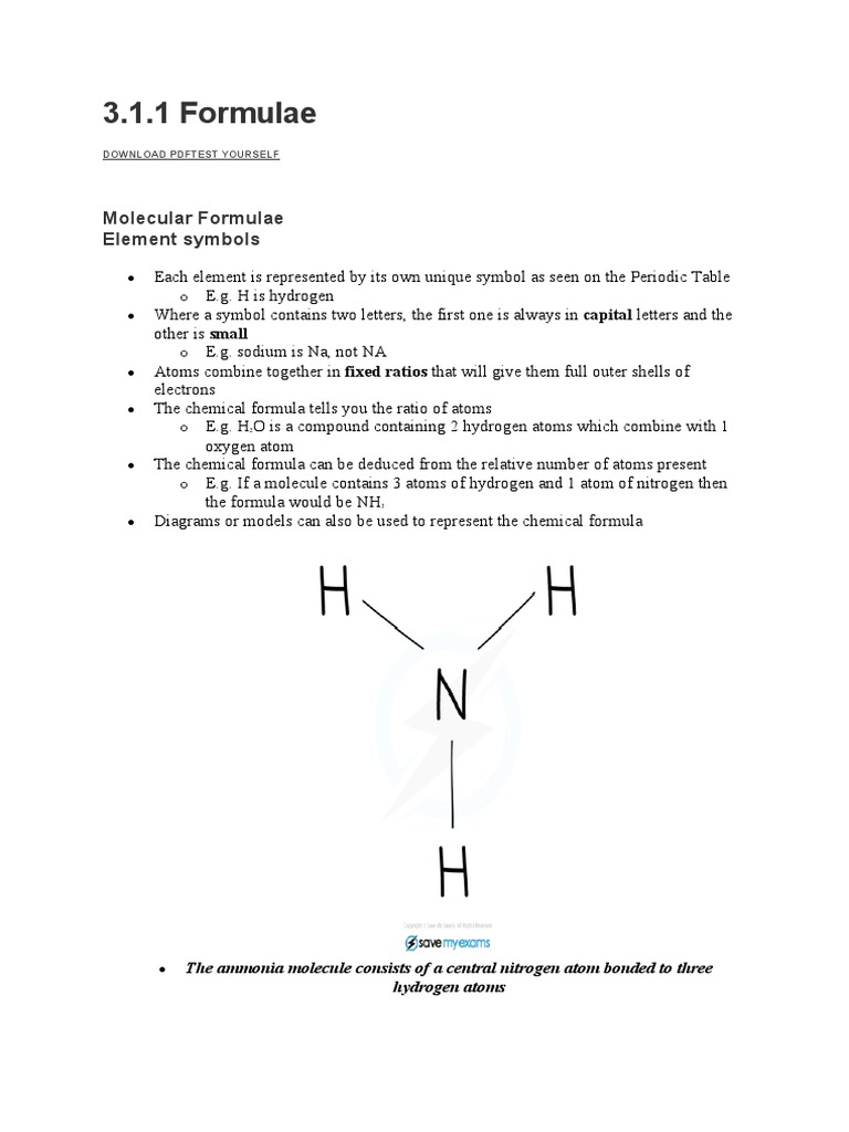 Chapter 3 Chemistry | PDF