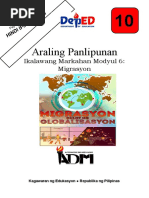 AP10 Q2 Mod5 Migrasyon Konsepto at Konteksto 21 Pages | PDF