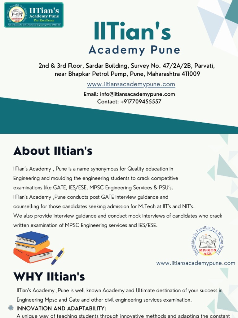 IItians Academy Pune | PDF