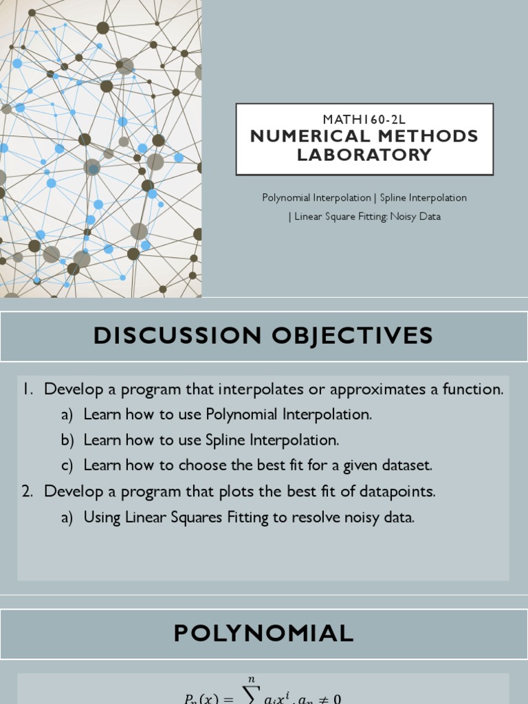 Numerical Methods Lab Guide | PDF | Interpolation | Telecommunications Engineering