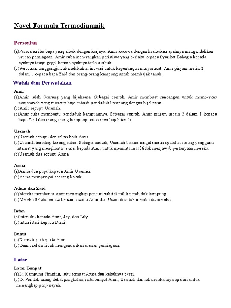 Novel Formula Termodinamik | PDF