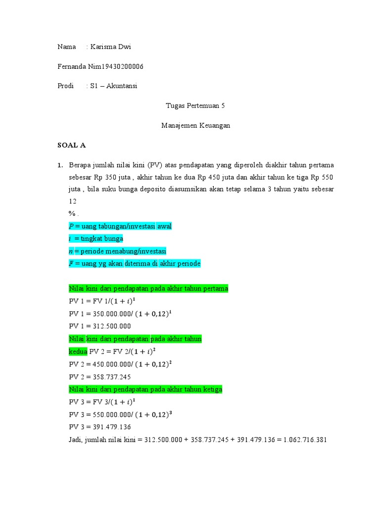Tugas Pertemuan 5 - 19430200006 - Karisma | PDF
