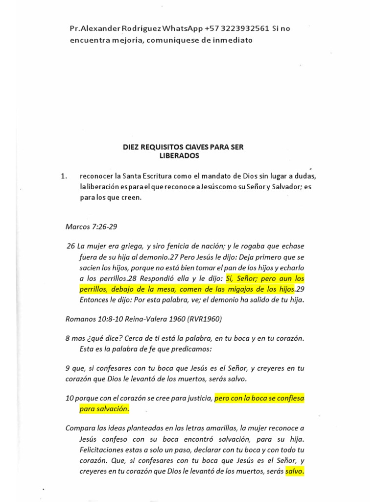 Manual Liberacion PR Alexander | PDF | Jesús | Oración