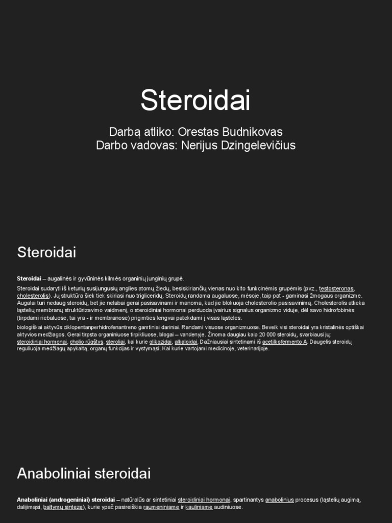 Steroidai | PDF