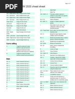 Bluebeam Shortcut Keys | PDF | Tab (Gui) | Portable Document Format