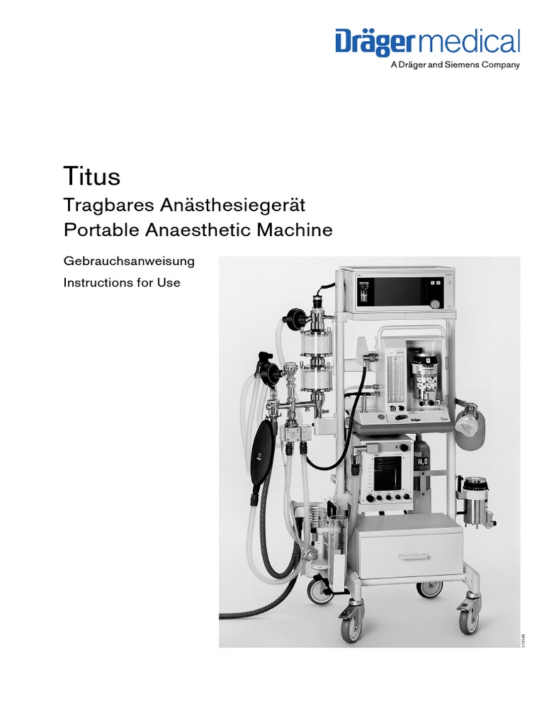 Drager Titus - User Manual (En, De) | PDF