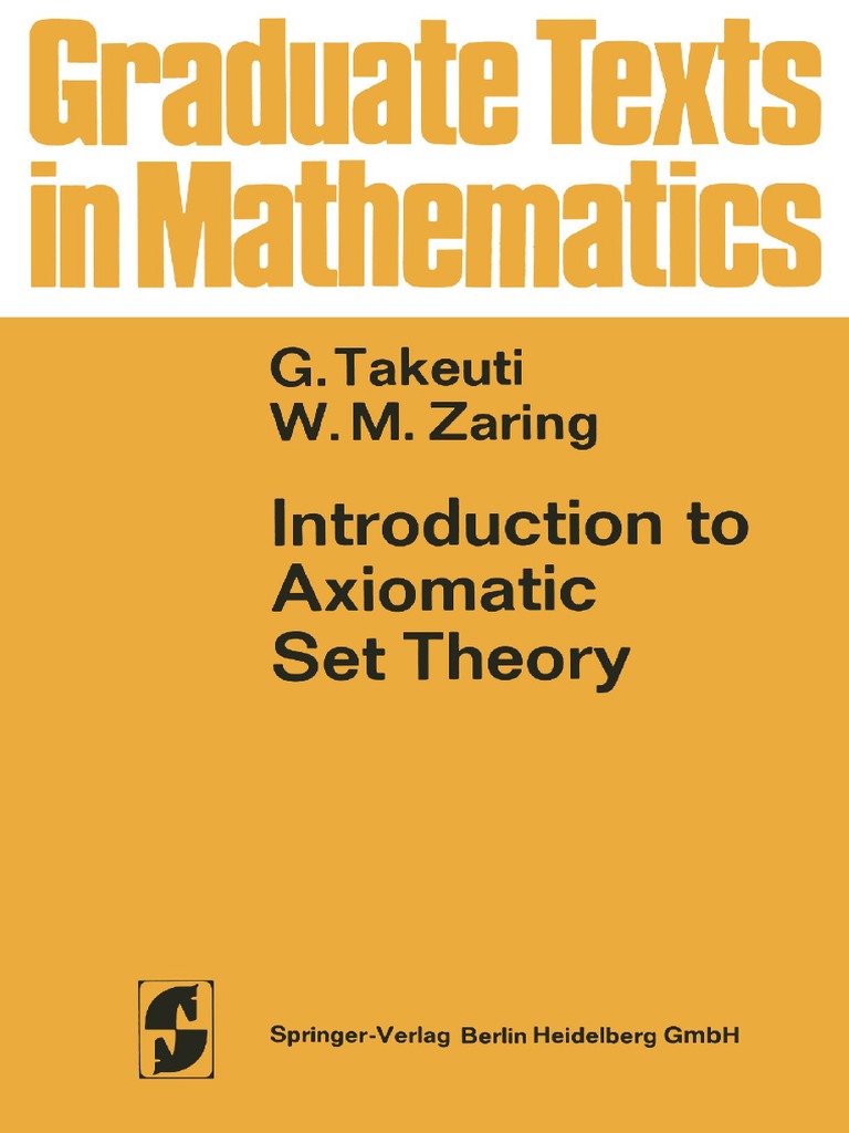 Introduction To Axiomatic Set Theory Pdf