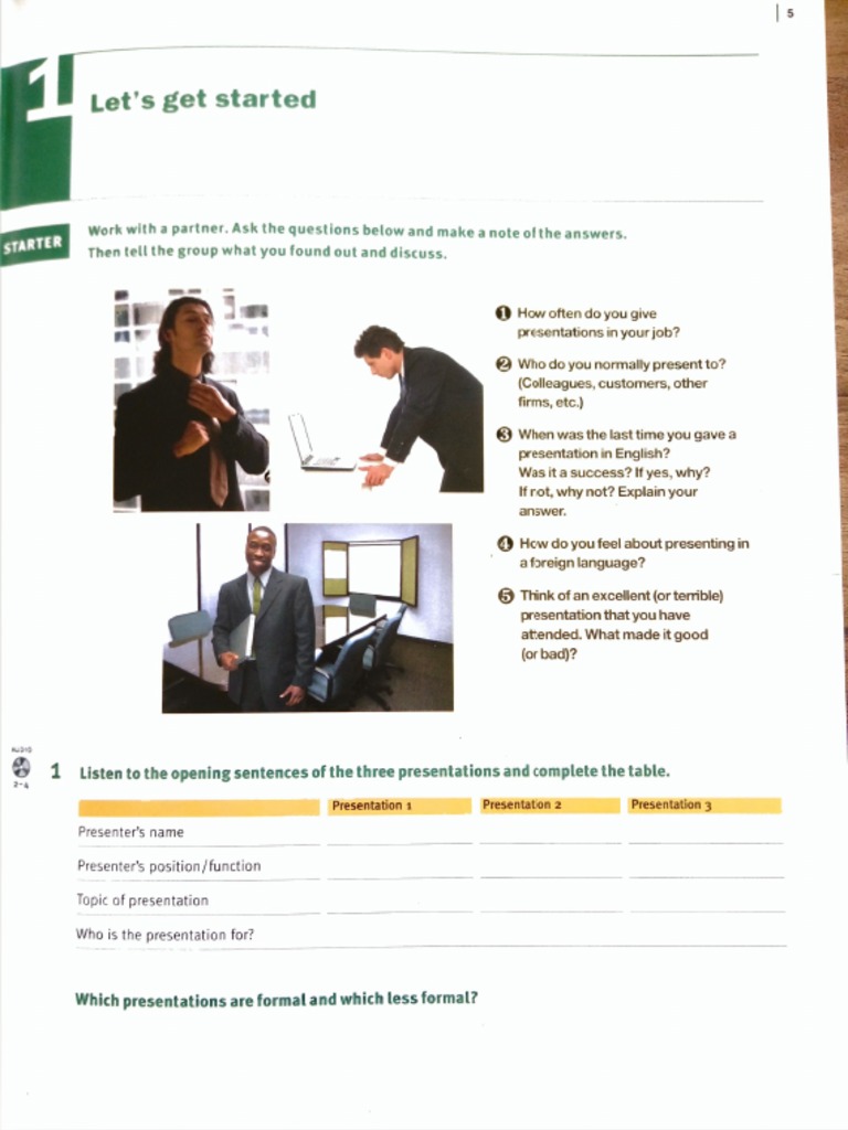 Presentations Part 1 | PDF