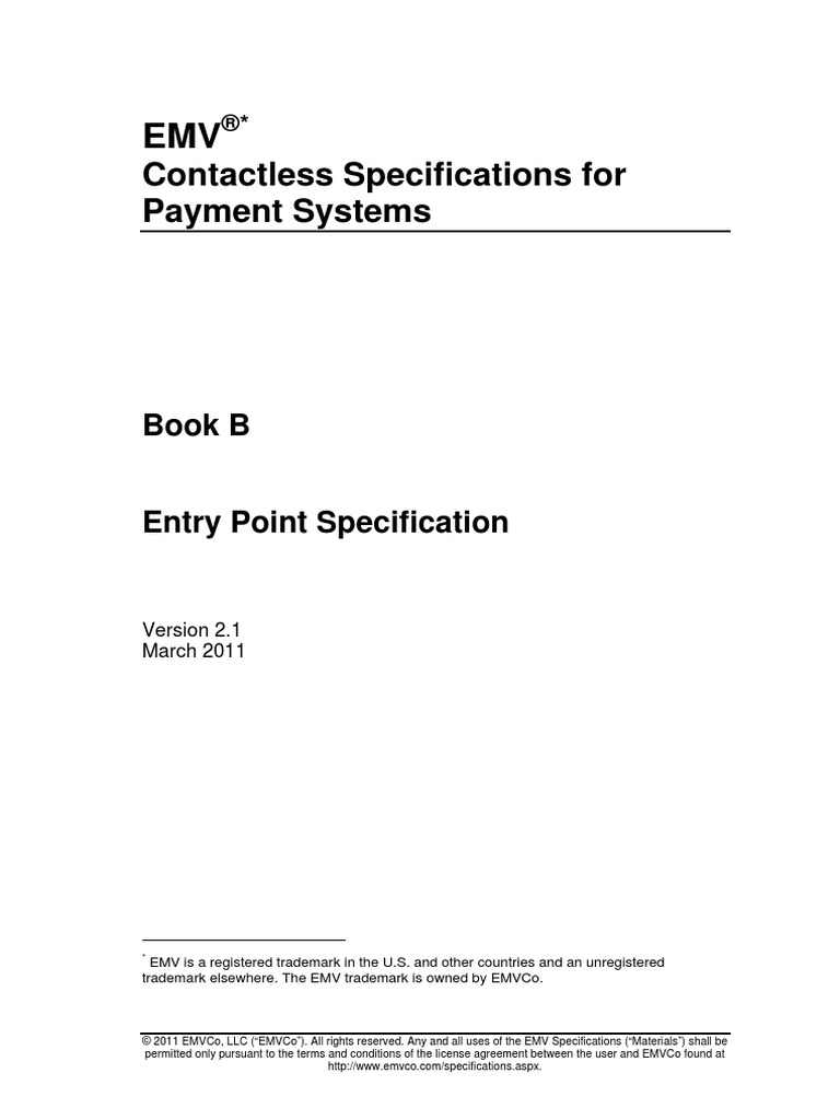 B Entry Point Specification v2 1 March2011 20110406011840641 | PDF ...