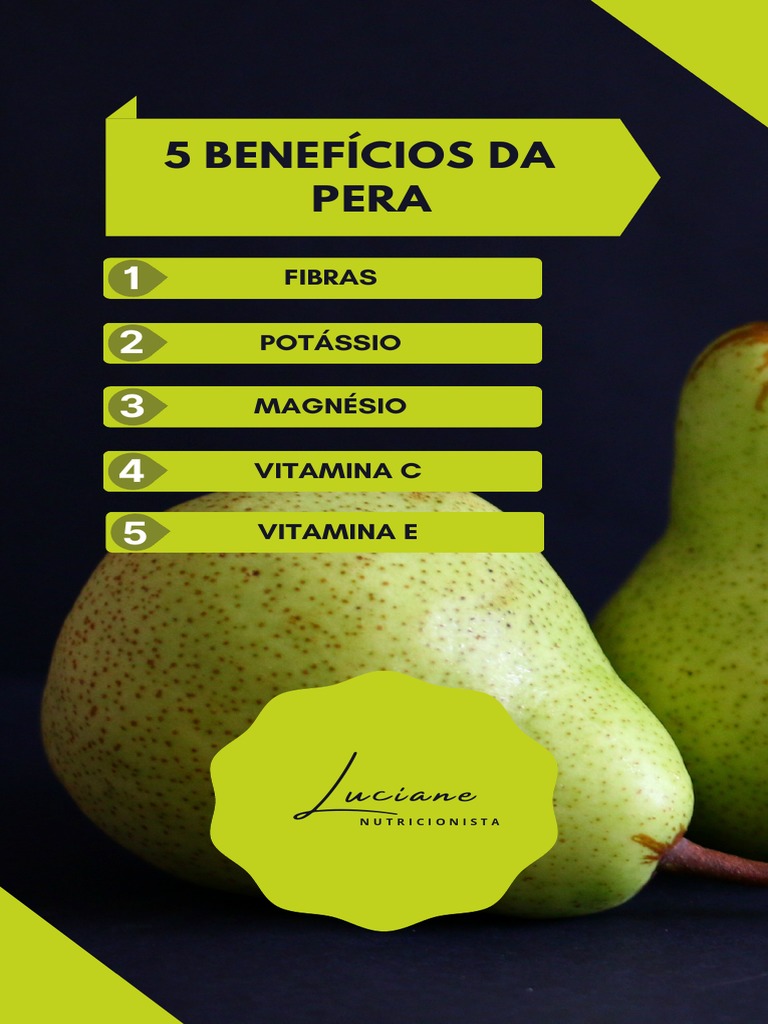 5 Benefícios Da Pêra | PDF