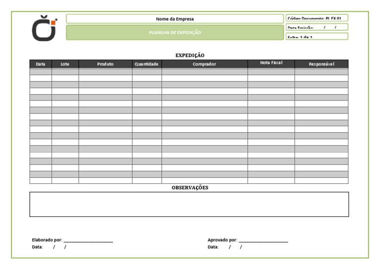 Planilha Expedicao | PDF Planilha Expedicao | PDF