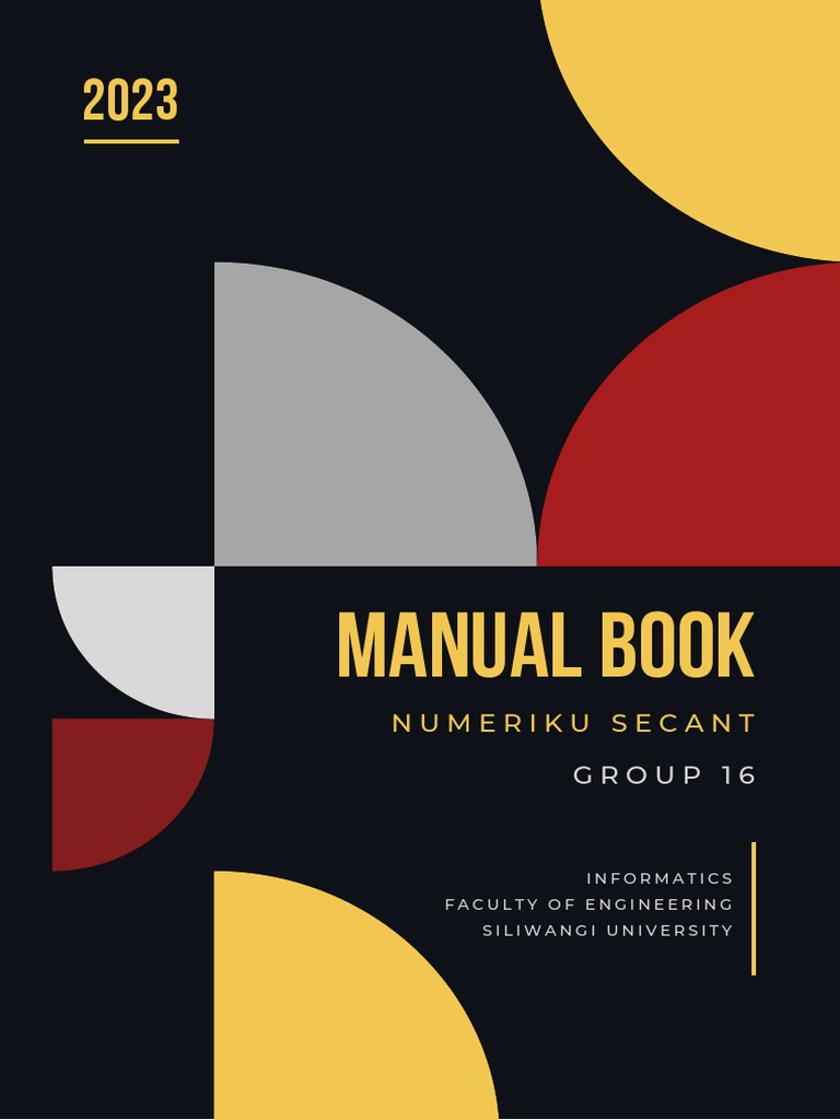 Manual Book - Kelompok 16 - Numeriku Secant | PDF