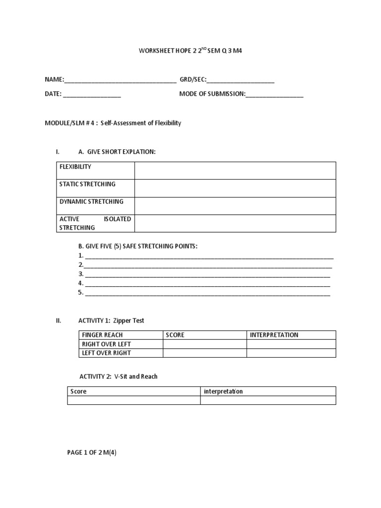 Hope 2 2ND Sem 3RD Q Worksht 4 5 6 | PDF | Nutrition | Diet & Nutrition