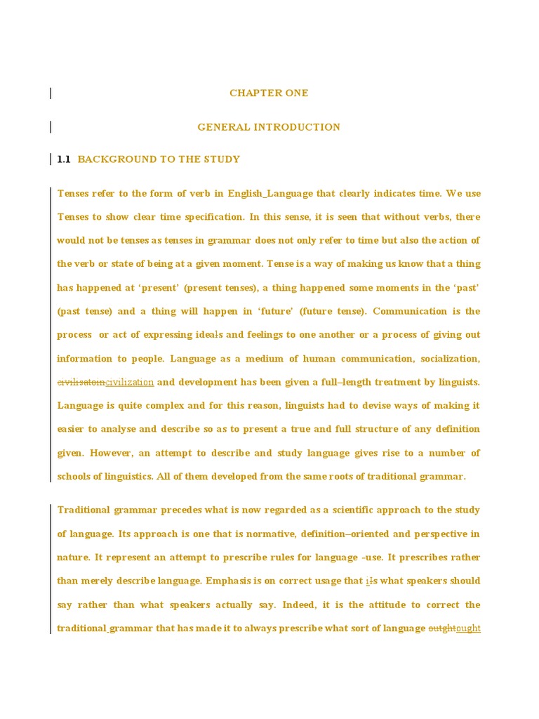 Analysis of Tense Errors in English Written Composition of Senior Secondary School Ii Students ...