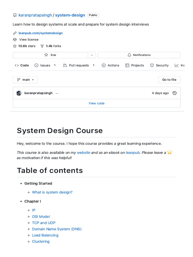 GitHub - Karanpratapsingh - System-Design - Learn How To Design Systems ...