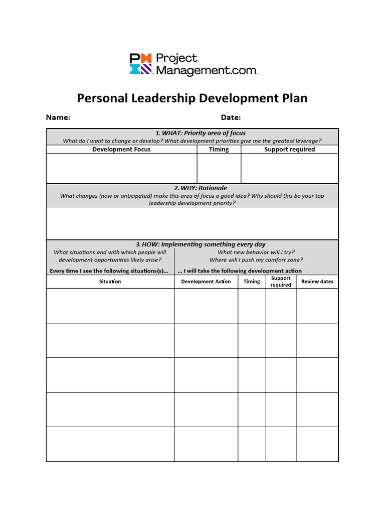 Personal Leadership Development Plan | PDF | Leadership | Cognition