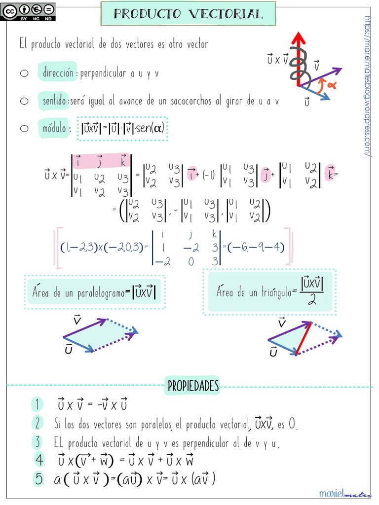 Producto Vectorial 2 | PDF | Vector Euclidiano | Matemáticas