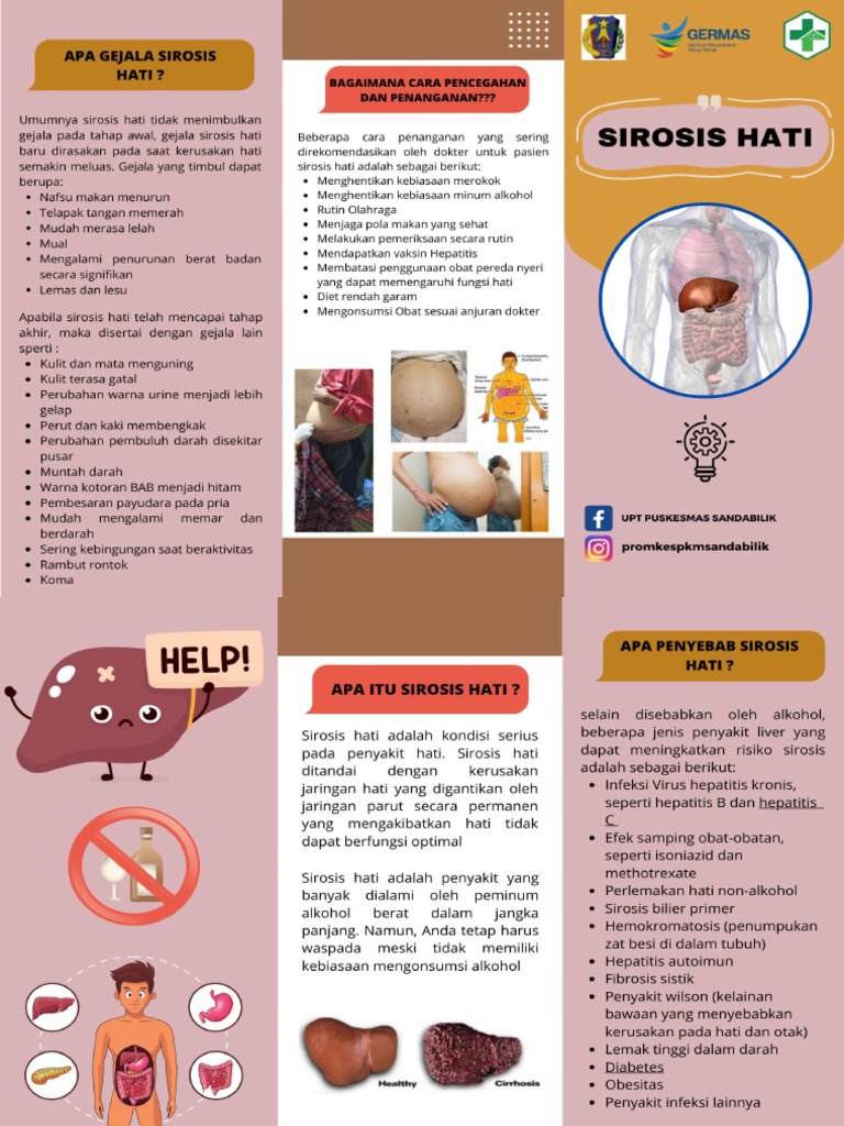 Leafleat Sirosis Hati | PDF