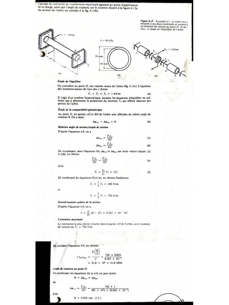 Solution Exo 1 Torsion | PDF