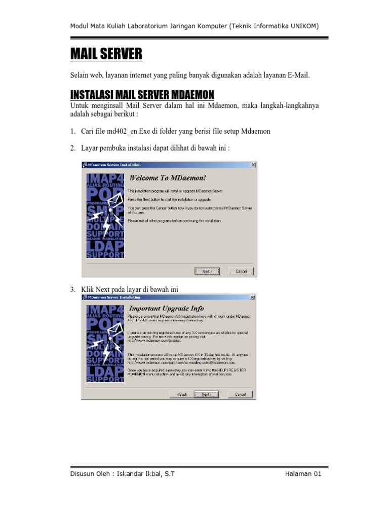 Panduan Instalasi Mail Server Mdaemon | PDF