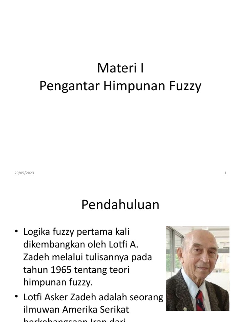 Materi I: Pengantar Himpunan Fuzzy | PDF