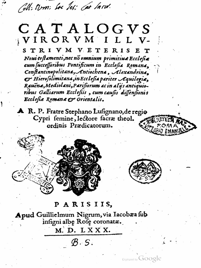 Catalogus Virorum Illustrium | PDF
