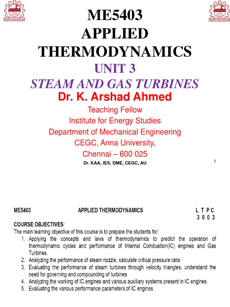 Steam and Gas Turbines Overview | PDF | Turbine | Jet Engine