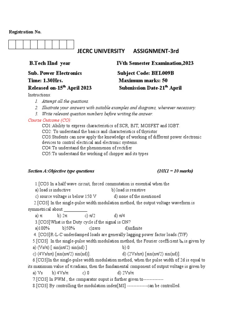 Assignment 3rd Power Electronics PDF