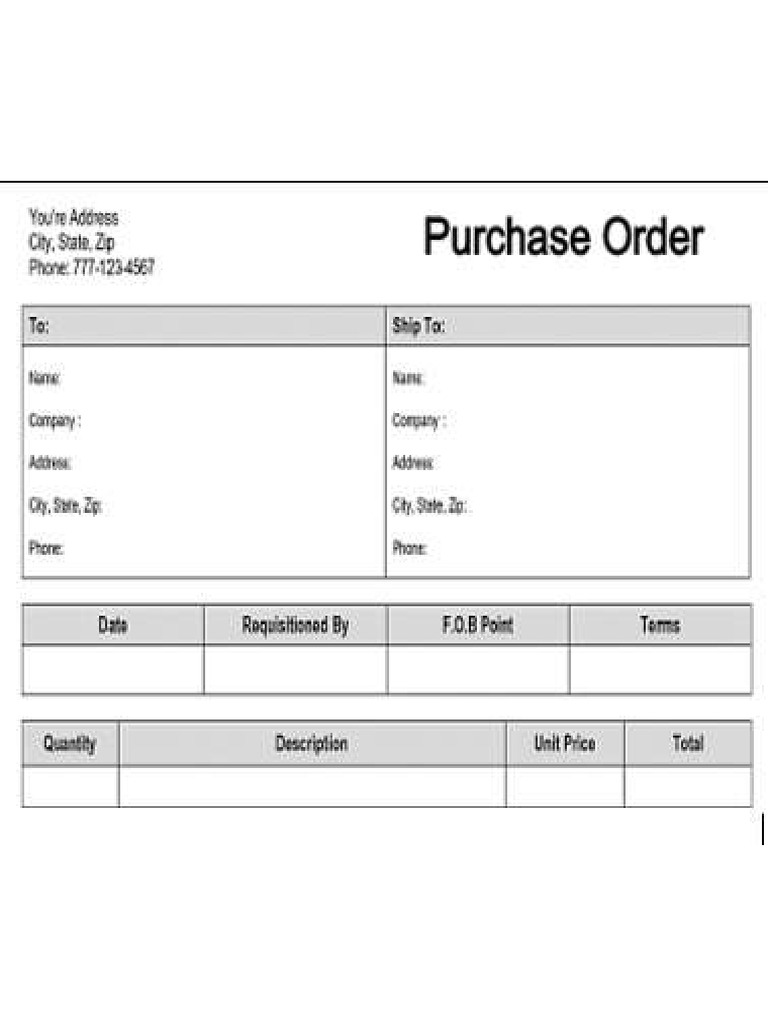 Purchase Order | PDF