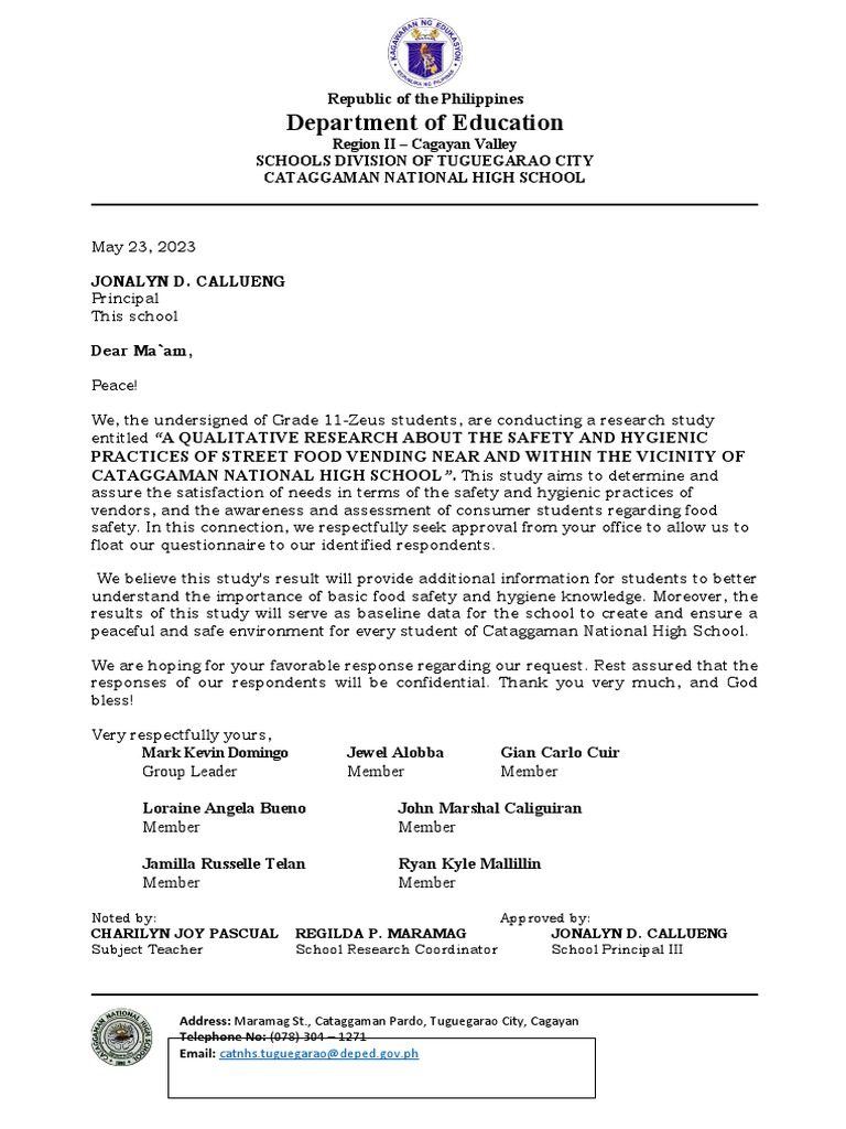 Letter Questionnaire | PDF