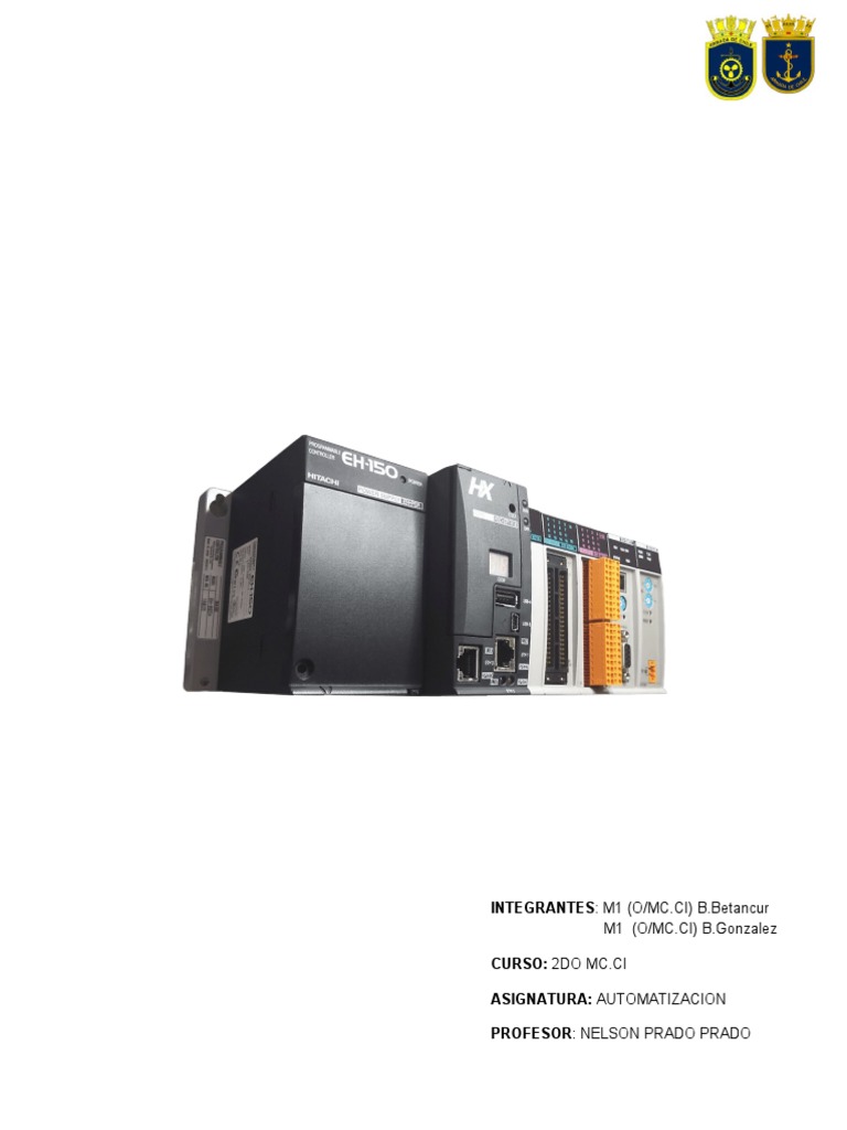 PLC Hitachi | PDF | Controlador lógico programable | Unidad Central de ...